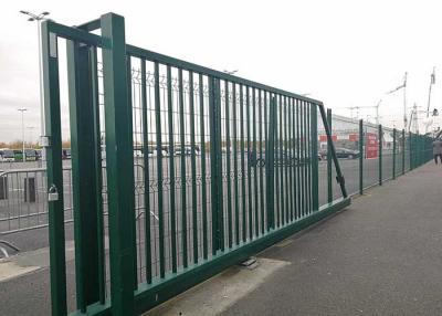 China PVC Coated 60*60mm Welded Metal Security Garden Gates for sale