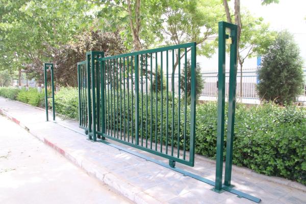 Quality Single Main Door Exterior Metal Wrought Iron Gates Galvanized for sale