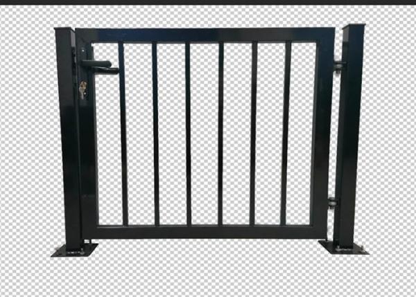 Quality Single Main Door Exterior Metal Wrought Iron Gates Galvanized for sale