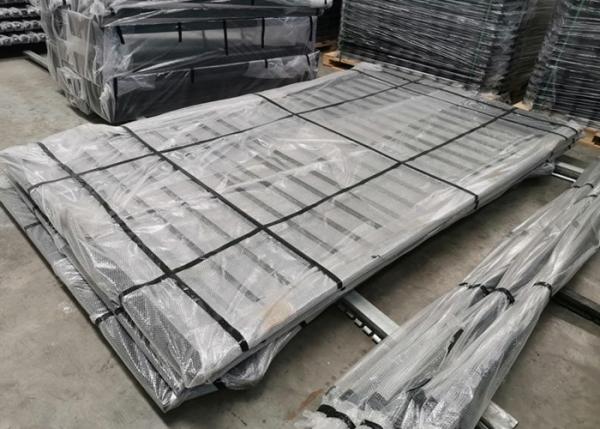 Quality Single Main Door Exterior Metal Wrought Iron Gates Galvanized for sale