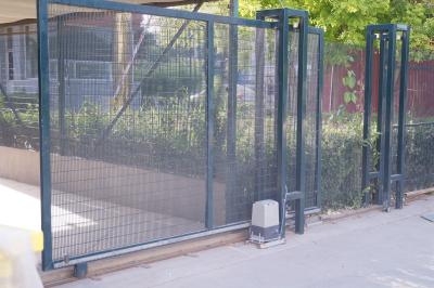China Electrical Metal Garden Fence 4.5x2.0m Sliding Gate 4.0m 4.5m 5.0m 6.0m Width for sale