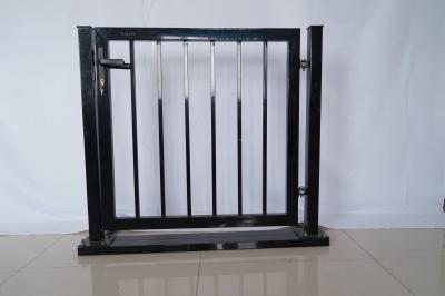 China Galvanized Powder Coated Steel Garden Fence Door Tubular Double Gate Waterproof 3D Model for Residential for sale