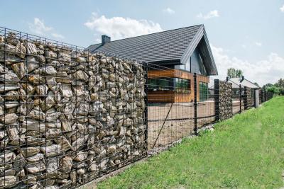 China 50*100mm Hole Mesh Square Welded Gabion Box For River for sale