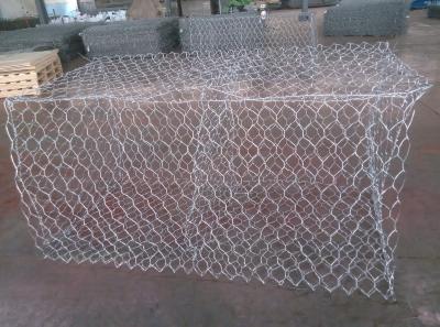 China Tray + Plastic Film Gabion Fence System Galvanized Basket Stone Cages for sale