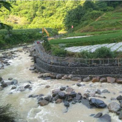 China Galfan Wire 60*80mm Gabion Fence System High Corrosion for sale