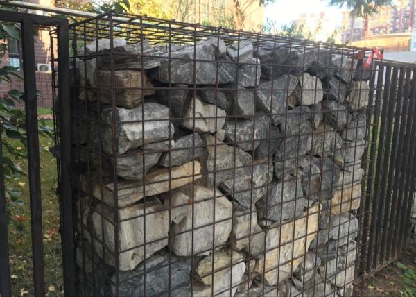 Quality Wire Mesh 2mm Gabion Fence System Galvanized Pvc Coated Stone Filled Weld for sale