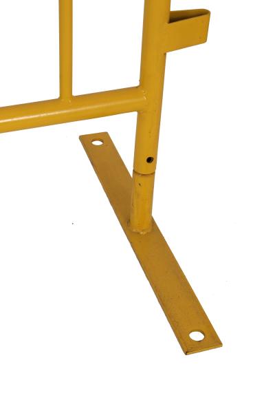 Quality Powder Coated Yellow Crowd Barrier Fencing 1m Height 2m Width Hgmt Temporary for sale