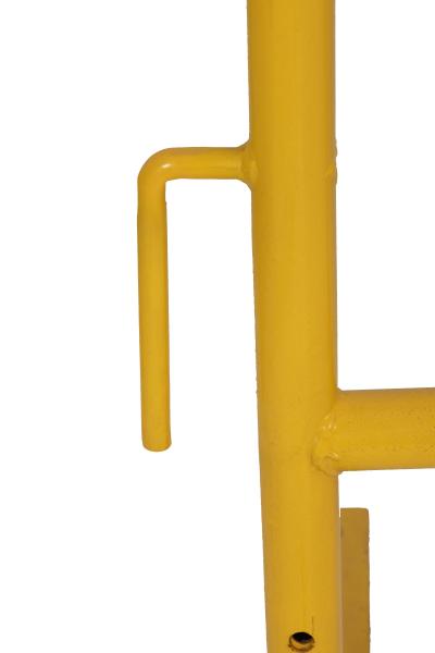 Quality Powder Coated Yellow Crowd Barrier Fencing 1m Height 2m Width Hgmt Temporary for sale