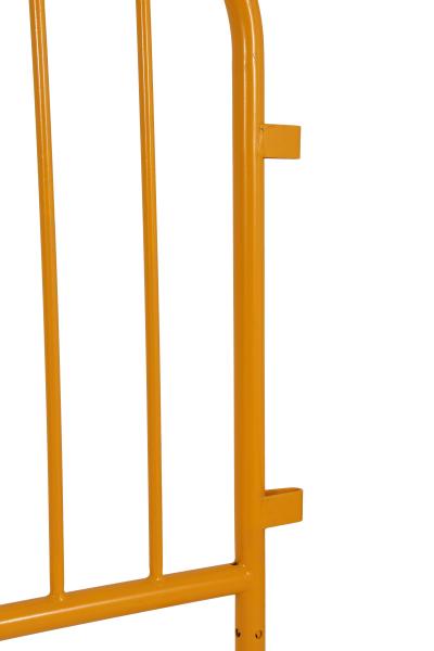 Quality Powder Coated Yellow Crowd Barrier Fencing 1m Height 2m Width Hgmt Temporary for sale