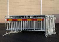 China Interlocking Temporary Crowd Control Barrier Fence Galvanized 1.1m x 2.1m for sale