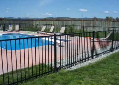 China Powder Coated 1800x2500mm Tubular Steel Fence for sale