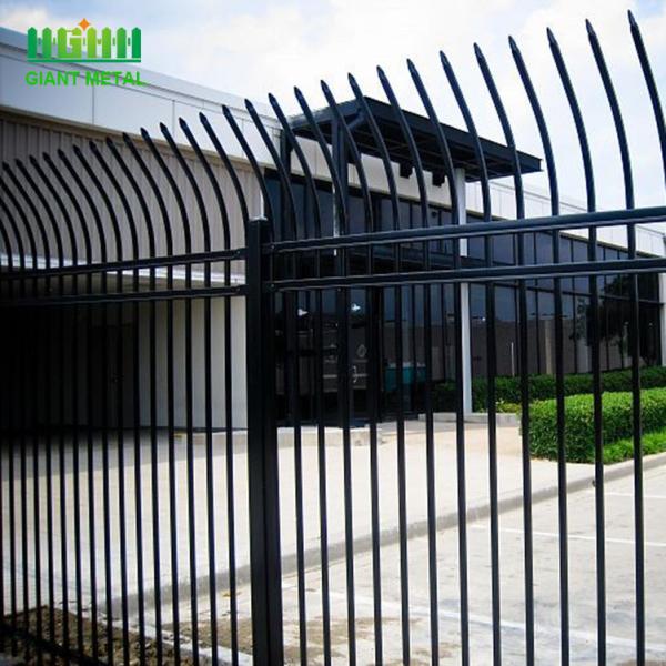 Quality 4ft Height Metal Tubular Fencing Powder Coated Industrial Security Picket Design for sale