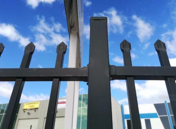 Quality Modern Outdoor Steel Palisade Tubular Pool Fencing Metal Steel Gates Anti Climb for sale