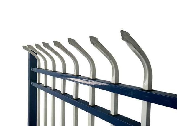 Quality Modern Black Garden Zinc Post Square Tube Panels Wrought Iron Steel Fence With for sale