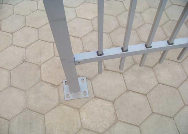 Quality Modern Black Garden Zinc Post Square Tube Panels Wrought Iron Steel Fence With for sale