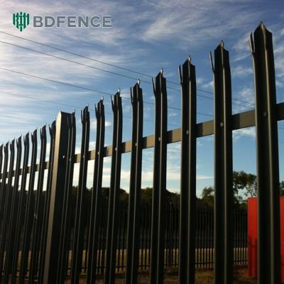 China Custom Residential Steel Fencing Black Metal Picket Decorative Wrought Iron Fence Ornamental Steel Fence for sale