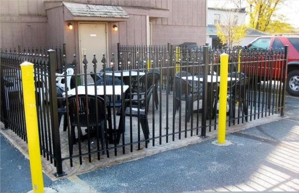 Quality Easily Assembled Metal Fence Garden Ornamental Steel Picket Fence Sliding Gate for sale