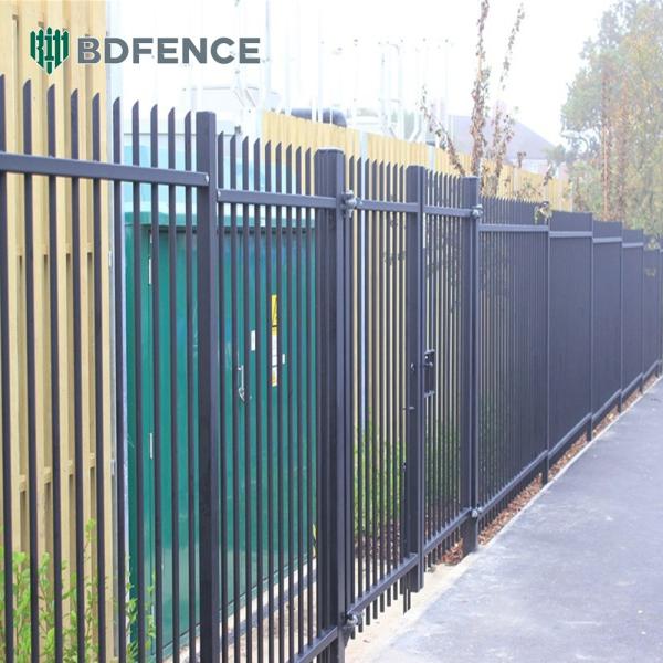 Quality Canada Market Easy Installed Powder Coated Black Wrought Iron Fence for sale