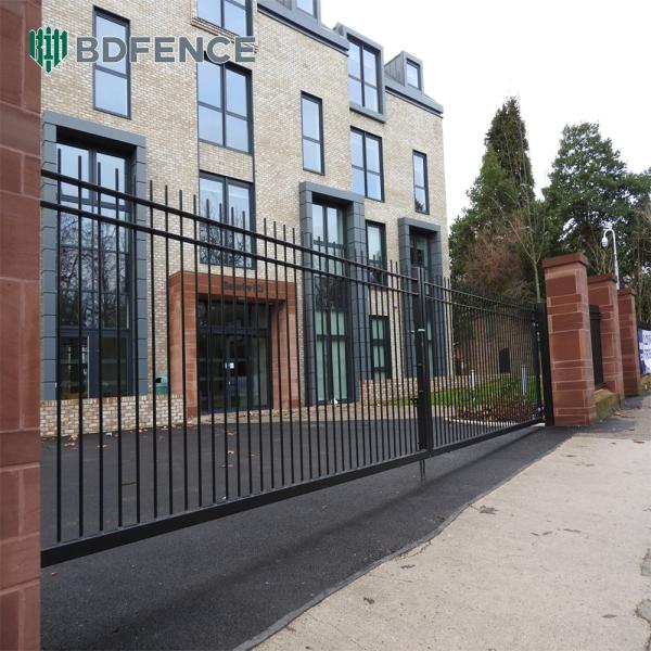 Quality Canada Market Easy Installed Powder Coated Black Wrought Iron Fence for sale