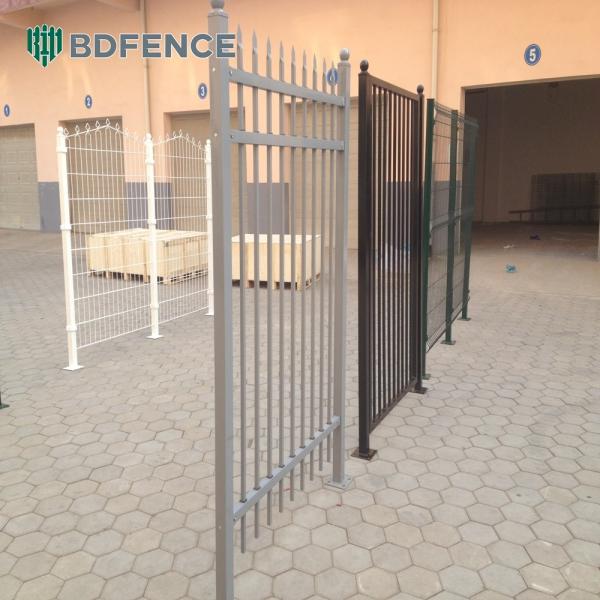 Quality ISO 9001-2008 Spear Top Metal Fence Picket Low Tubular Steel Fence for sale