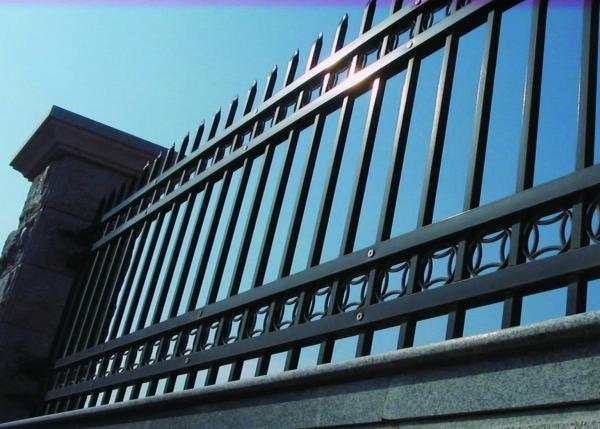 Quality ISO9001 2008 horizontal rails Aluminum Panel Fence for sale