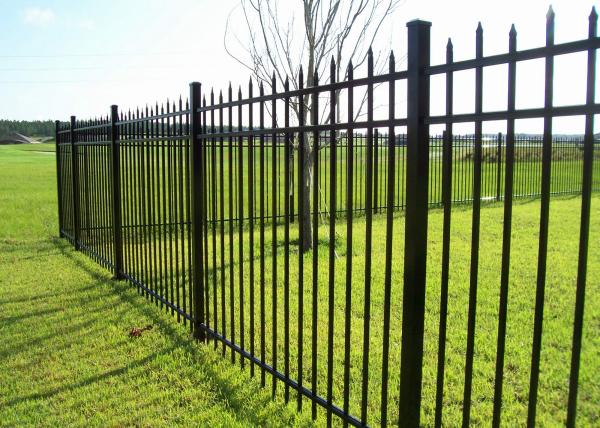 Quality ISO9001 2008 horizontal rails Aluminum Panel Fence for sale