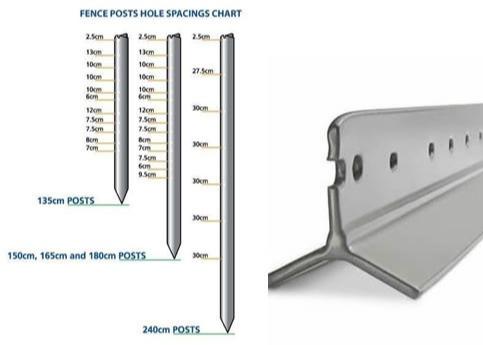 Quality Galvanized Steel Star Picket Y Fence Post With Clips for sale