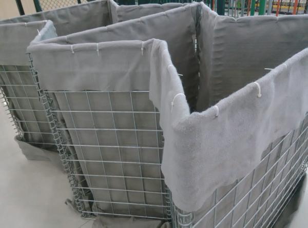 Quality 1.2m Height Hesco Bastion Blast Wall Barrier Galfan Coated for sale