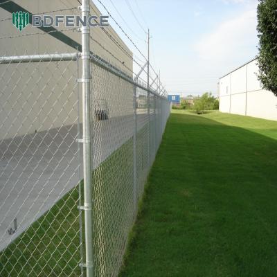 China Hot Dipped Galvanized Chain Link Fence Easy Assembly Rust Prevention In Home Garden for sale