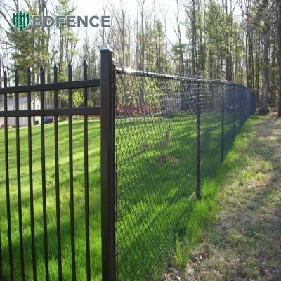 China Hot Dipped Galvanized Chain Link Fence Easy Assembly Rust Prevention In Home Garden for sale