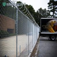 China Galvanized Steel Chain Link Fence Windproof for Drying Yard 2m-6m Height for sale