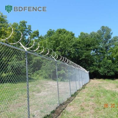 China 4ft 6ft 8ft Galvanized Chain Link Fence Mesh Slope Protection Animal Wire Mesh Fence for sale