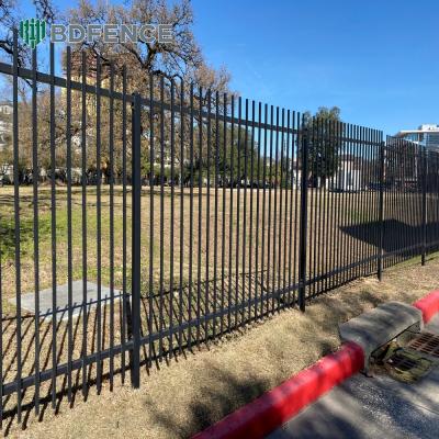 China Sloped Ground Powder Coated Tubular Fencing Adjustable Feet for sale