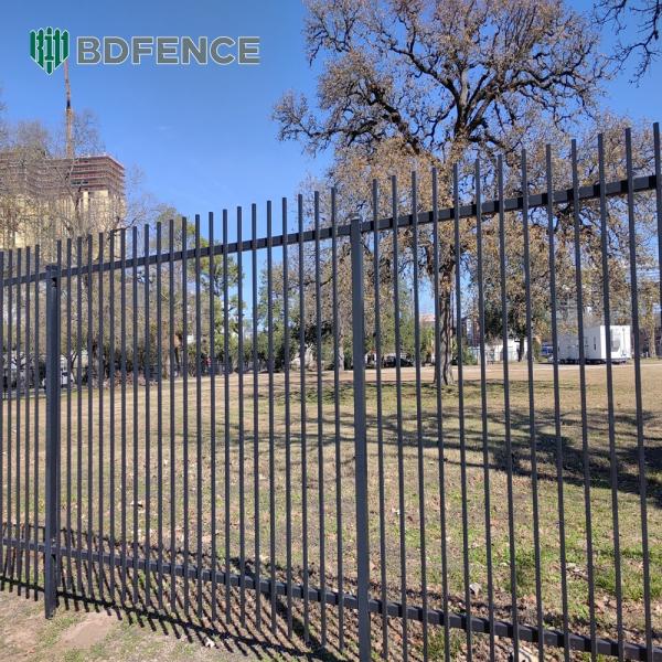 Quality Coastal Tubular Steel Fence Humidity Resistant for sale