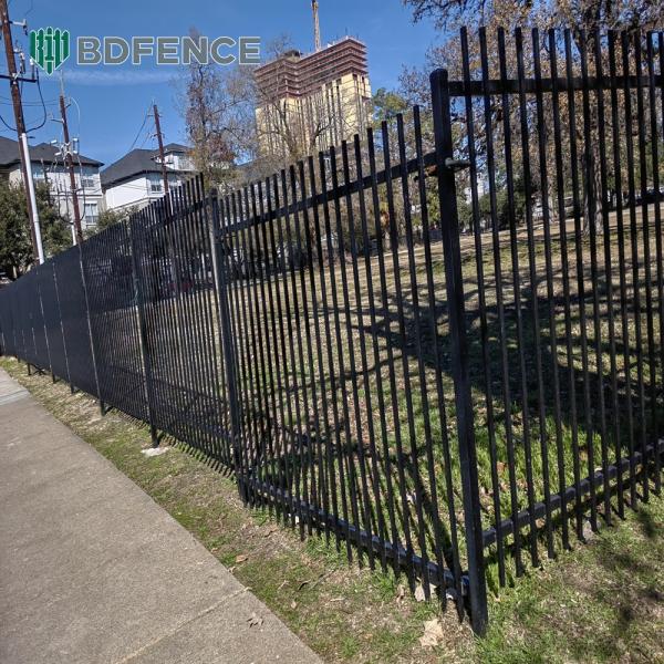 Quality Coastal Tubular Steel Fence Humidity Resistant for sale