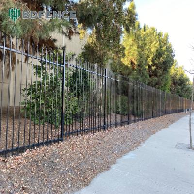 China 3d Textured Steel Tubular Fence Tactile Surface for sale