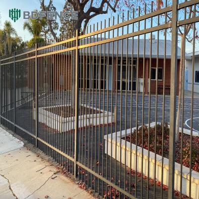 China Punching Hole Safe Tubular Steel Fence Posts Included for sale