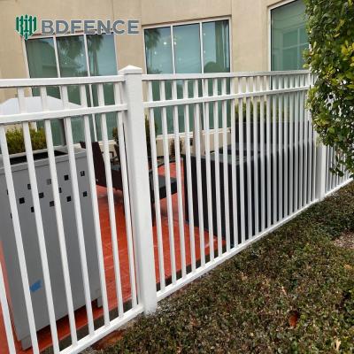 China Customizable Modern Aluminum Tubular Steel Guardrails-Eco-Friendly Water Resistant Anti-Theft Security Fencing Powder Coated for sale