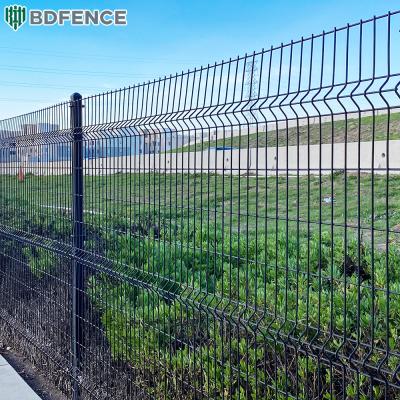 China Wholesale Hot Selling Commercial Galvanized Steel Welded Curved 3D Wire Mesh Fence for sale