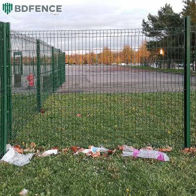 China Easily Assembled 3D Curved Metal Iron Panel Perimeter Security Fencing V Mesh Welded for sale