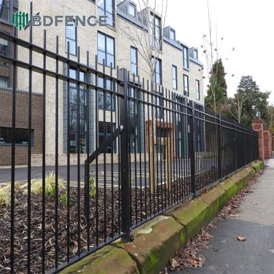 China Durable Tubular Steel Fence Made From Galvanized Steel Pipe With Powder Coated Surface Treatment For Corrosion Resistance And Long Lasting for sale