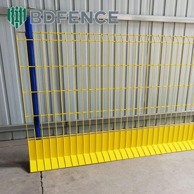 China Yellow Edge Protection Steel Mesh Barrier Housed for Construction Fence for sale