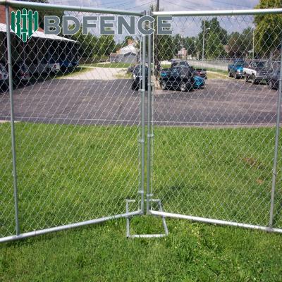 China Heavy‑Duty Galvanized Temp Construction Fence For Site Isolation for sale