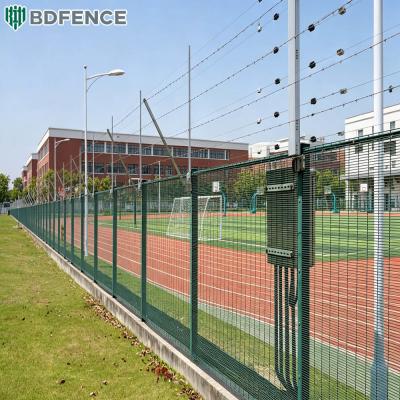 China Hot Sales Anti Cut 358 clear View Fence Panels Mesh Fence Customized Anti Climb 358 Welded Wire Mesh Backyard Garden Fence for sale