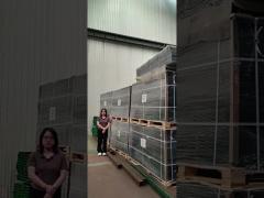 Recinzione 3D spedita in Israele su bancali di legno