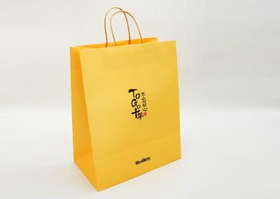 China bulk wholesale recycled cheap custom logo printing c1s art paper shopping bag with twisted handles for sale