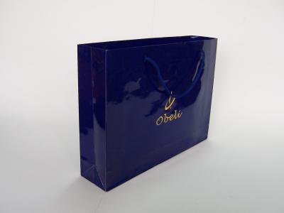 China luxury lamination customized paper gift shopping bag with handles,printed custom made shopping bags for sale