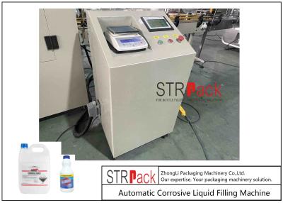 China Automatic Corrosive Liquid Filling Machine 220V 1000ML for sale