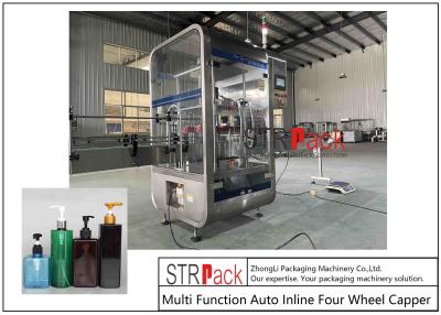 China Multifunctie om Flessenschroef het Afdekken Machine Auto Gealigneerde Capsuleermachine Trigger Pump Te koop