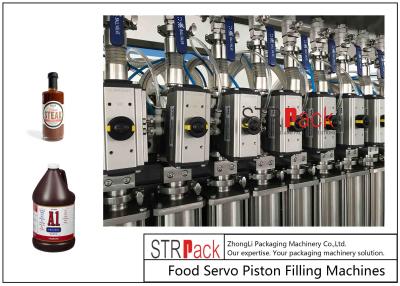 China Lobe Pumps Automatic Liquid Filling Machine For Chunk Paste for sale